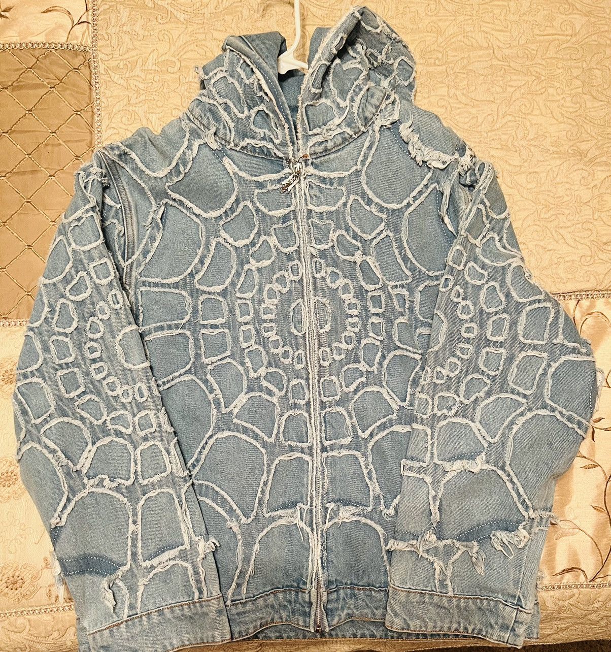Revenge Revenge Spider Web Denim jacket | Grailed