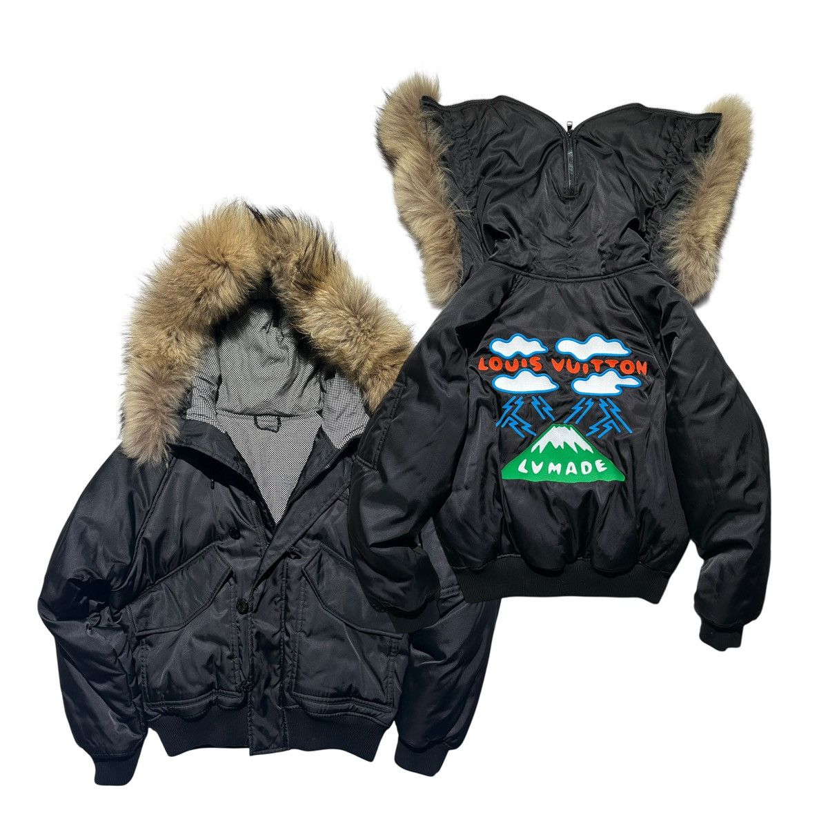 Human Made × Louis Vuitton × Virgil Abloh Virgil Human Made coyote fur ...