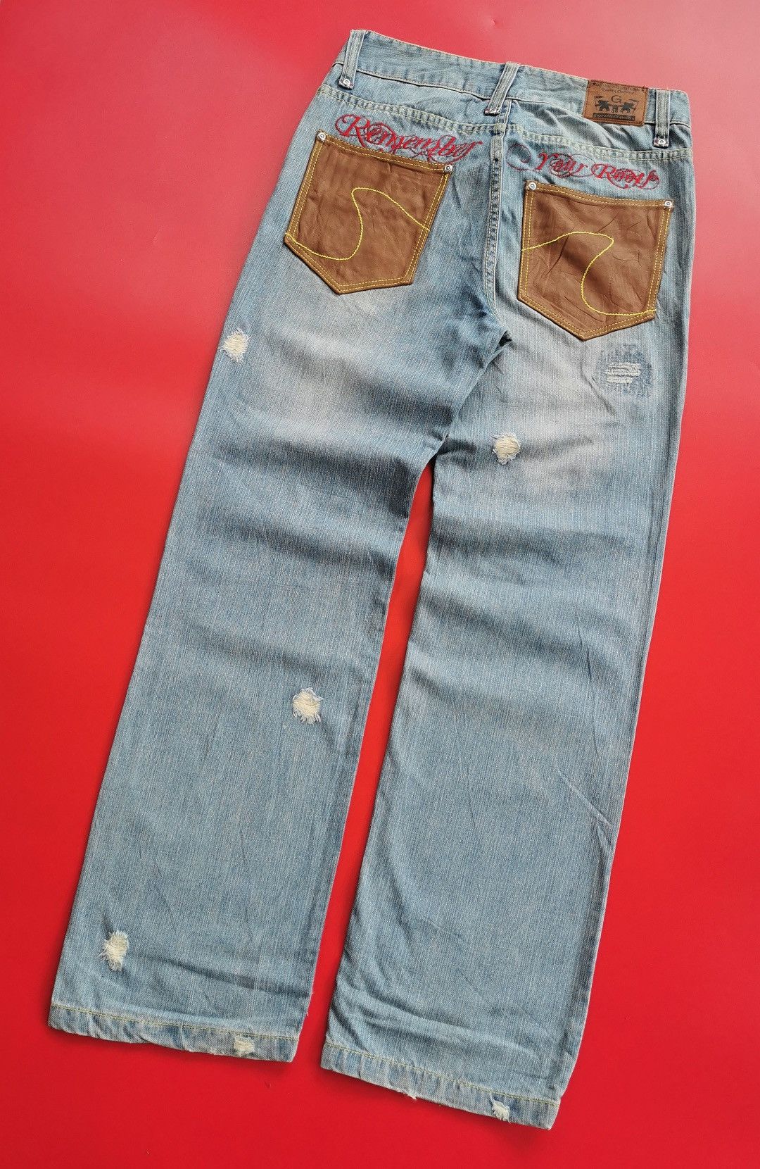 Brain Dead × Gotcha Vintage Gotcha Loose Fit Remember Your Roots Jeans ...