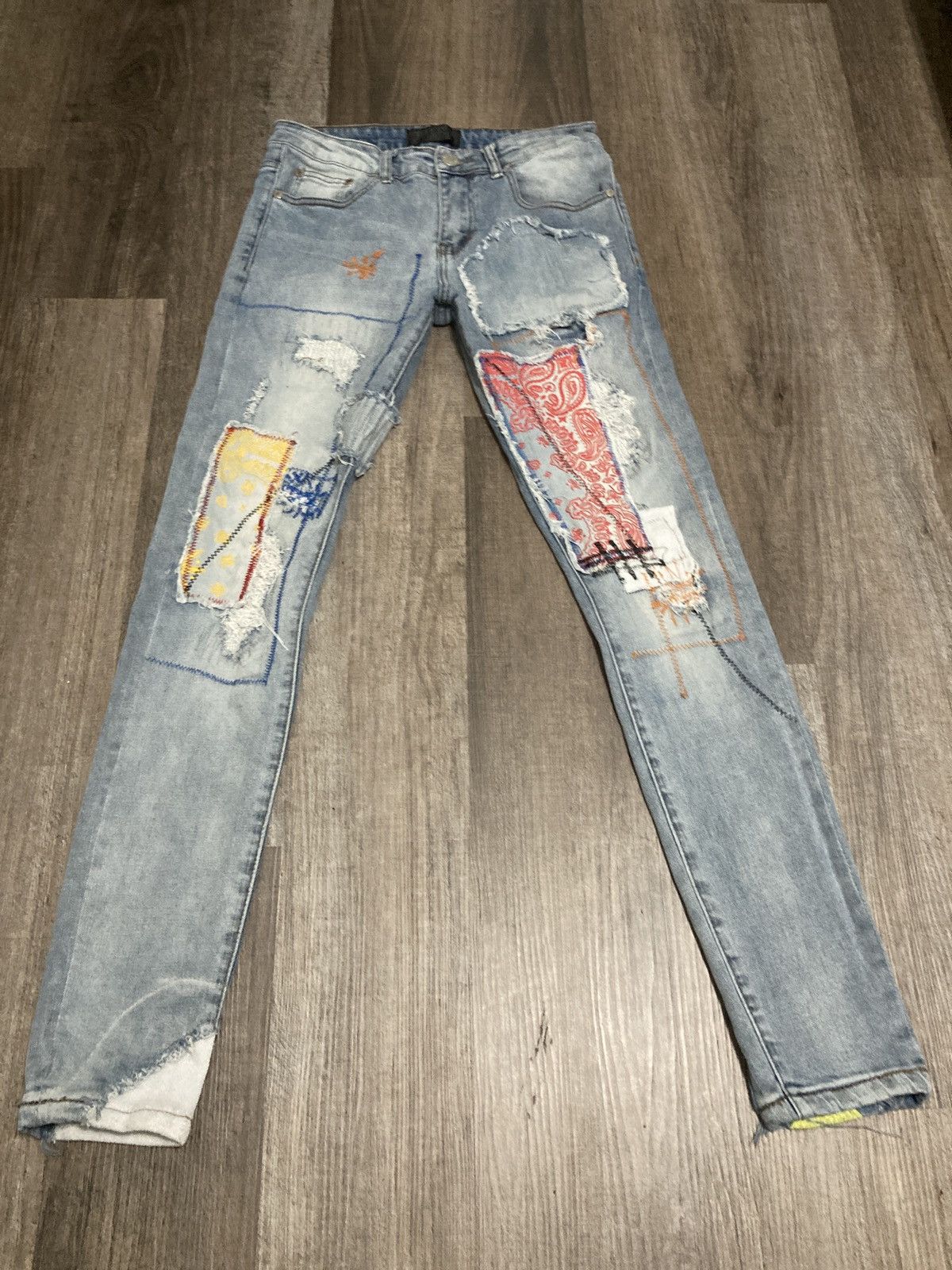 Streetwear THRT Distressed Denim Jeans | Grailed