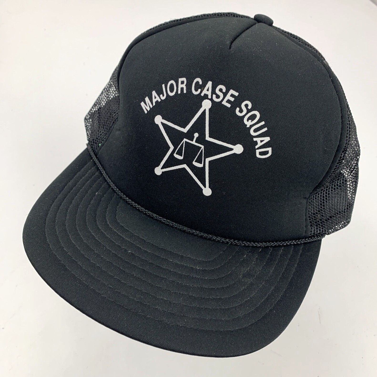 Vintage Major Case Squad Trucker Ball Cap Hat Snapback | Grailed