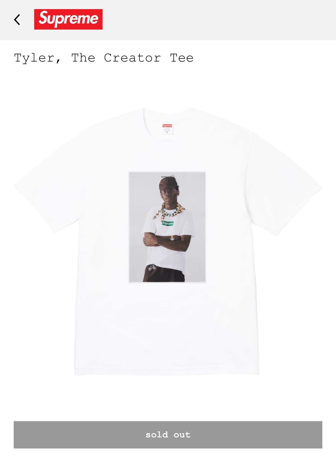 Supreme × Tyler The Creator Supreme Tyler, The Creator T-Shirt | Grailed