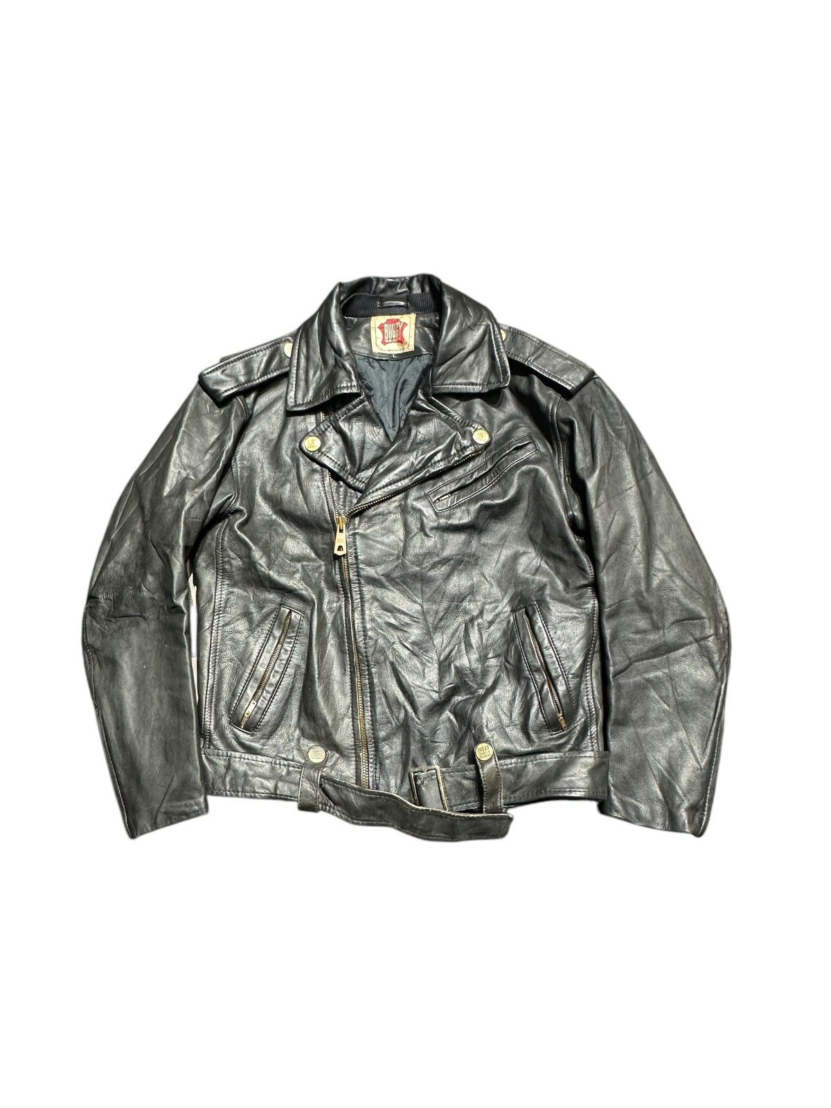 Leather Jacket × Seditionaries × Vintage Vintage Buggy Brand Double ...