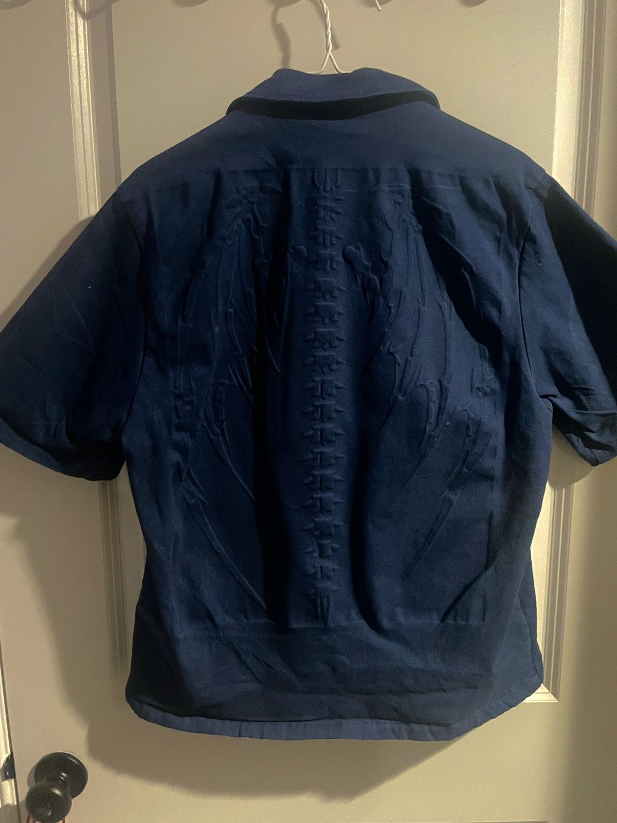 Menace Menace Los Angeles Skeletal Embossed Button Up | Grailed