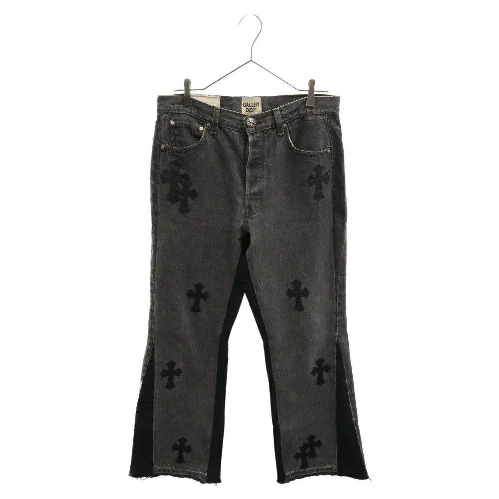 Chrome Hearts Chrome Hearts x Gallery Dept. Cross Patch Flared Denim ...