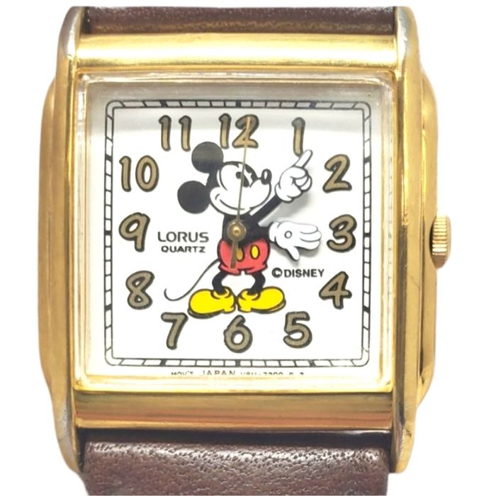 Disney Disney X Lorus VTG 80s Square Mickey Mouse Watch | Grailed
