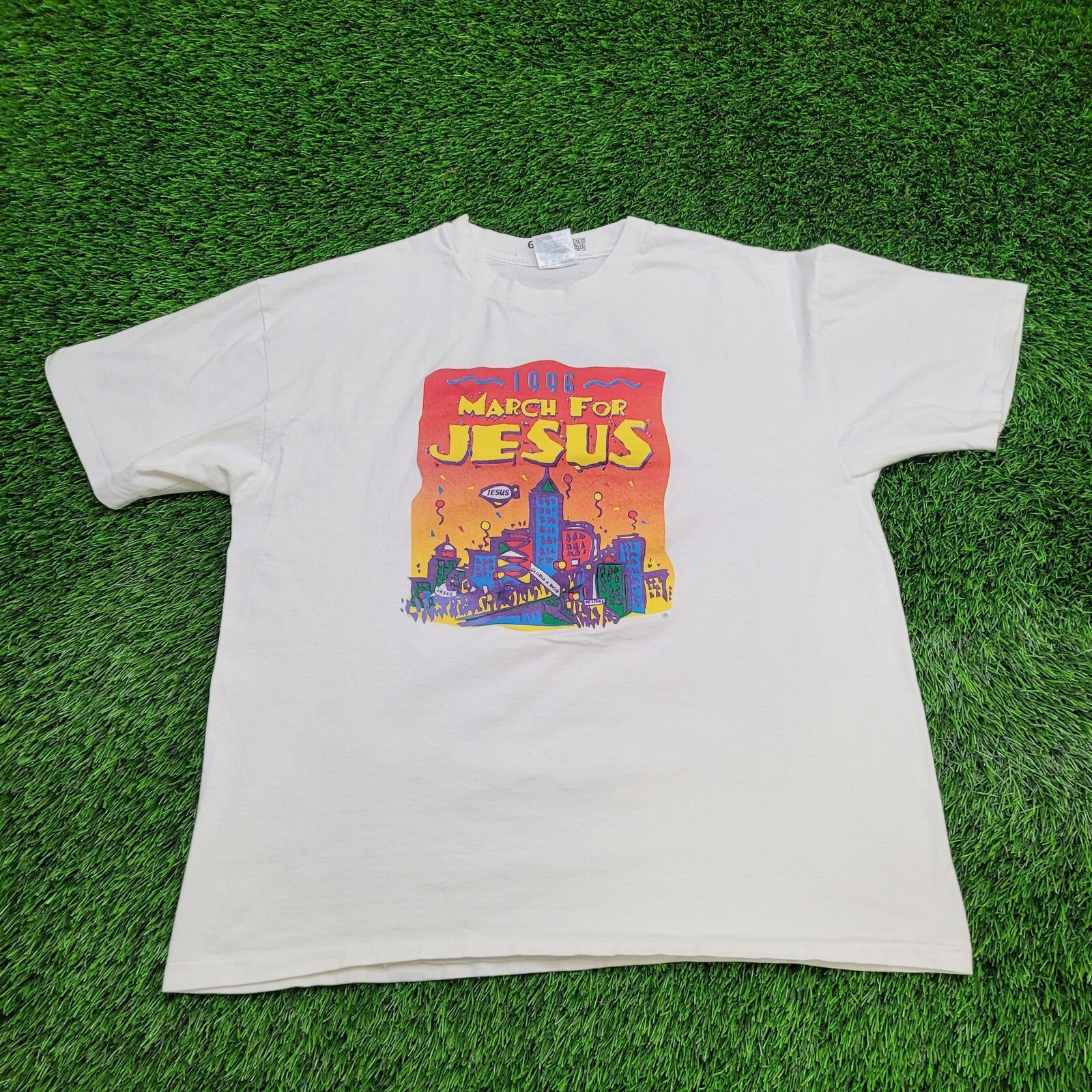 Hanes Vintage Jesus Christian Shirt Large 23x26 White | Grailed