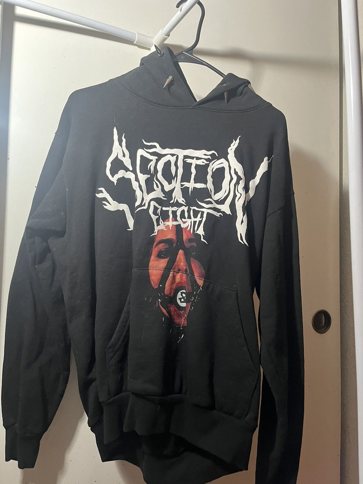 Section 8 Section 8 Gag Hoodie W/ Spikes | Grailed