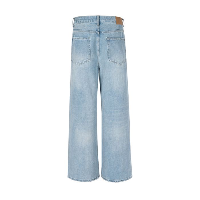 Designer Baggy Flared Leg Striped Rusty Jeans | Grailed