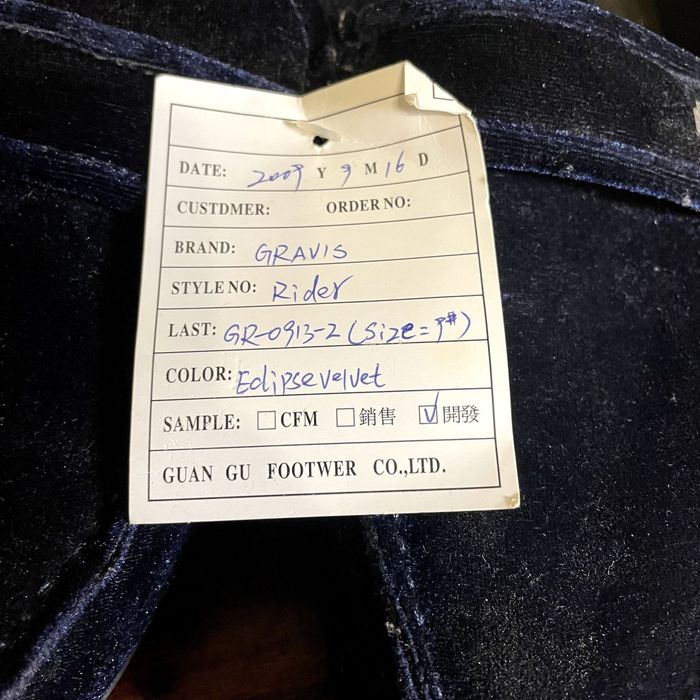 Gravis SAMPLE Dylan Rieder Gravis Blue Eclipse Velvet Razor Loafers ...