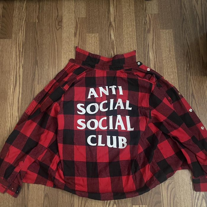 Anti Social Social Club Antisocial Social Club Flannel Jacket | Grailed