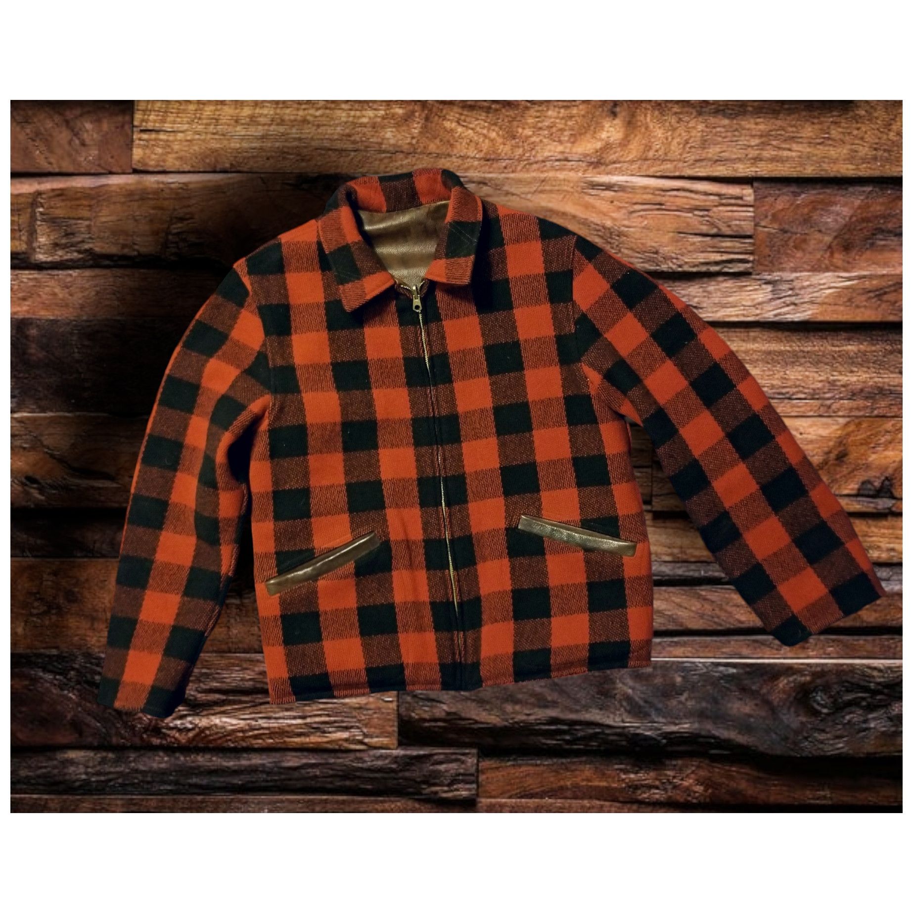 RRL Ralph Lauren POLO RALPH LAUREN REVERSIBLE LEATHER/ WOOL COAT ...