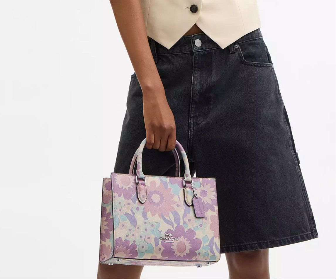 Maggie Small Tote Bag With Floral Print CBM08