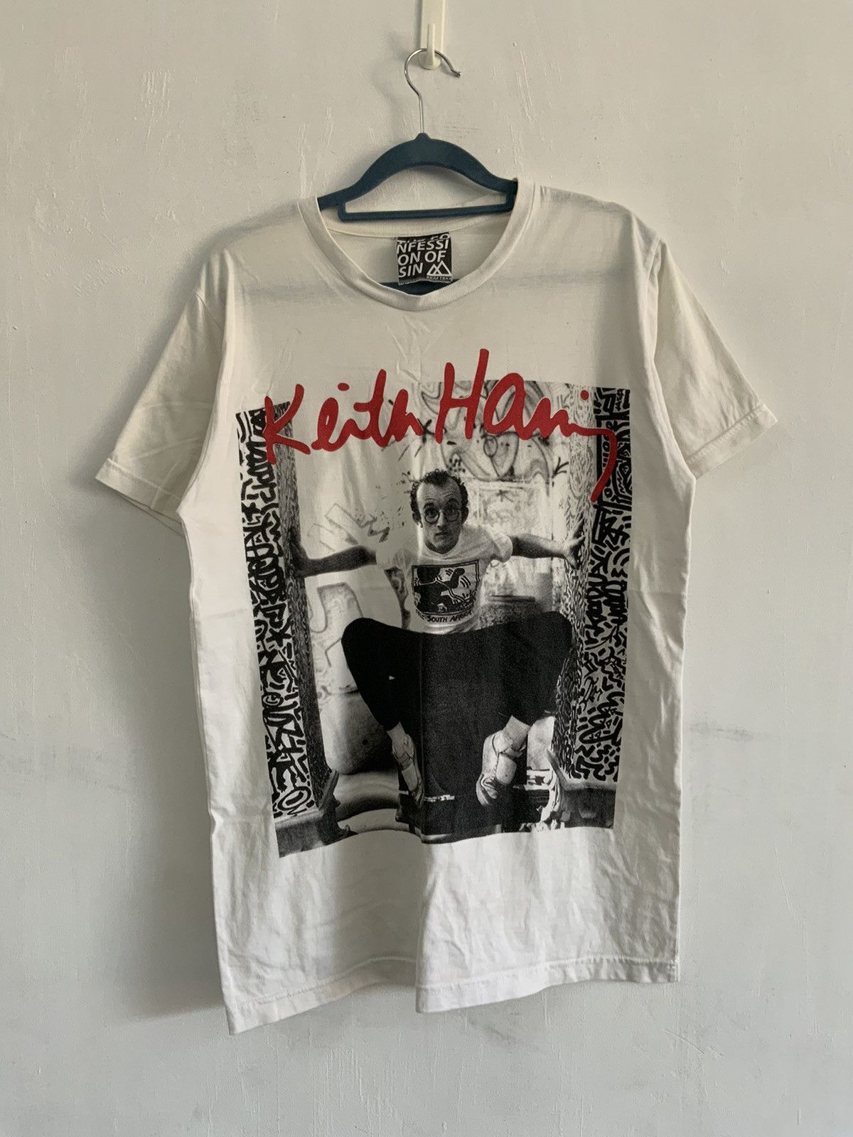 Archival Clothing Keith Haring Andy Warhol Avant Garde Printed Tee by ...