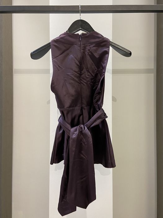 Celine Celine Silk Purple Wrap Around Top | Grailed