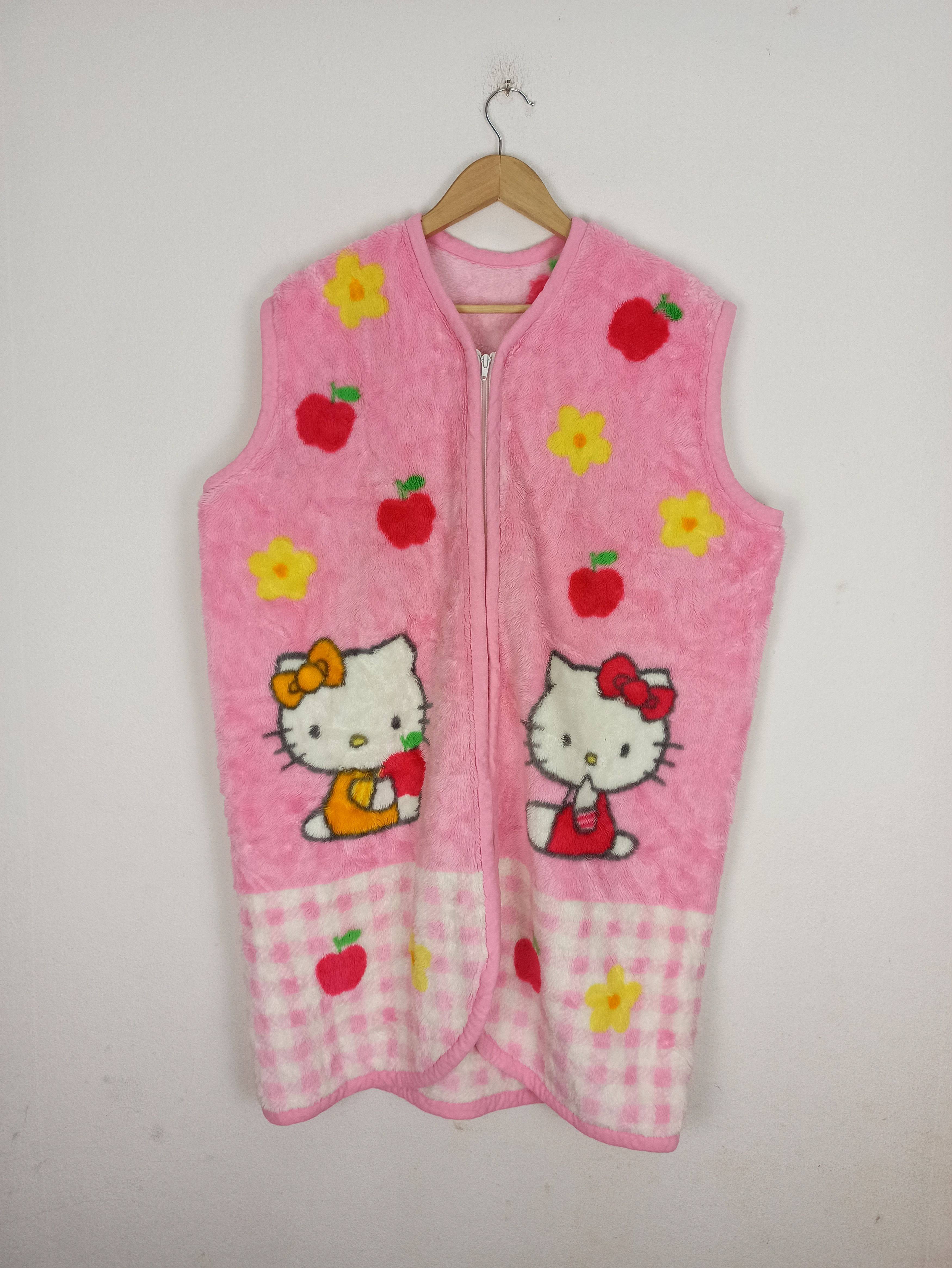 Vintage Vintage Hello Kitty Fleece Fur Long Jacket Made in Japan | Grailed