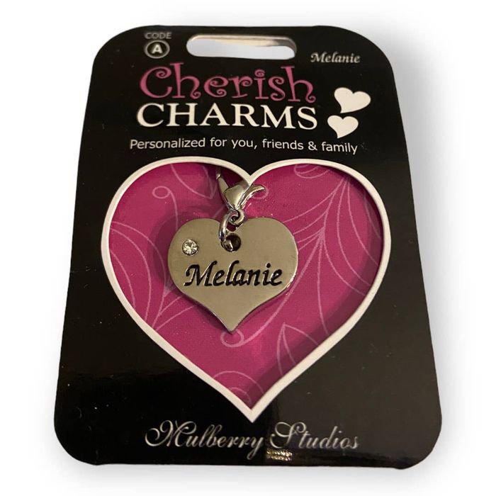 Other Cherish Charms MELANIE Name Bracelet Charm NEW Silvertone | Grailed