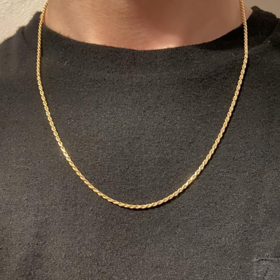 Other Gold Chain 14k Gold Vermeil Rope Chain 20in 2mm | Grailed