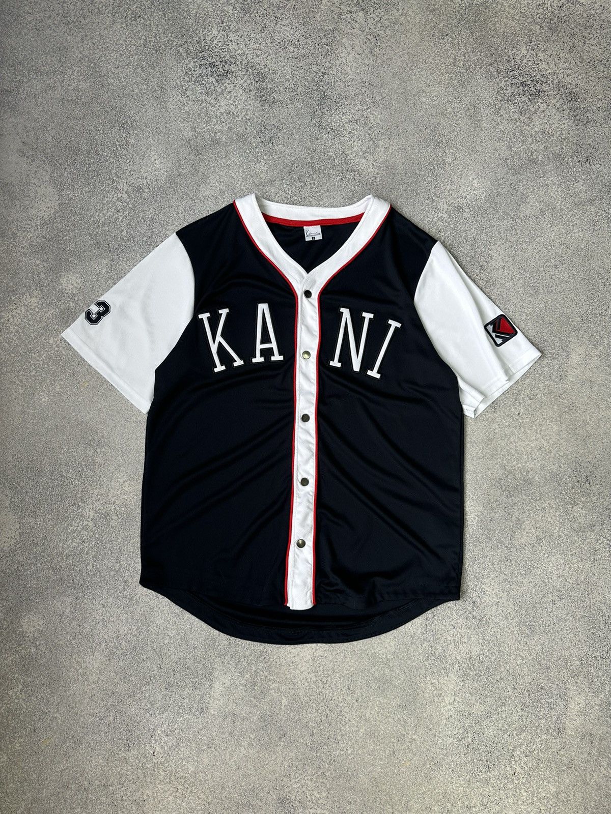 Karl Kani × Rap Tees × Vintage Vintage Karl Kani Rap Buttons Jersey T ...