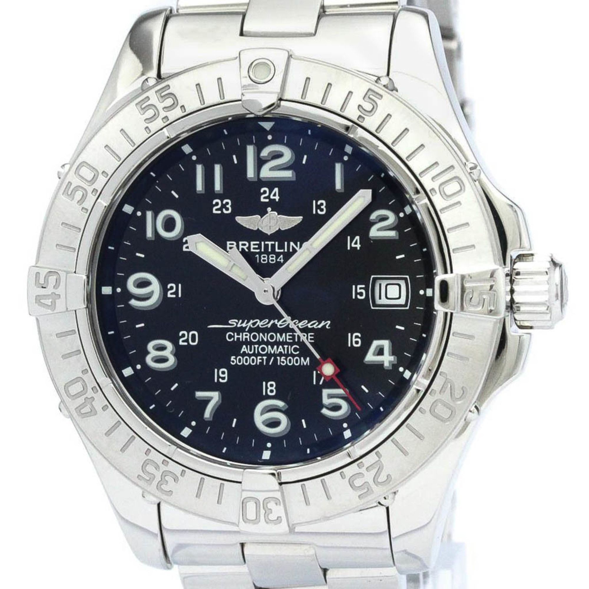 Breitling Polished BREITLING Super Ocean Steel Automatic Mens Watch ...