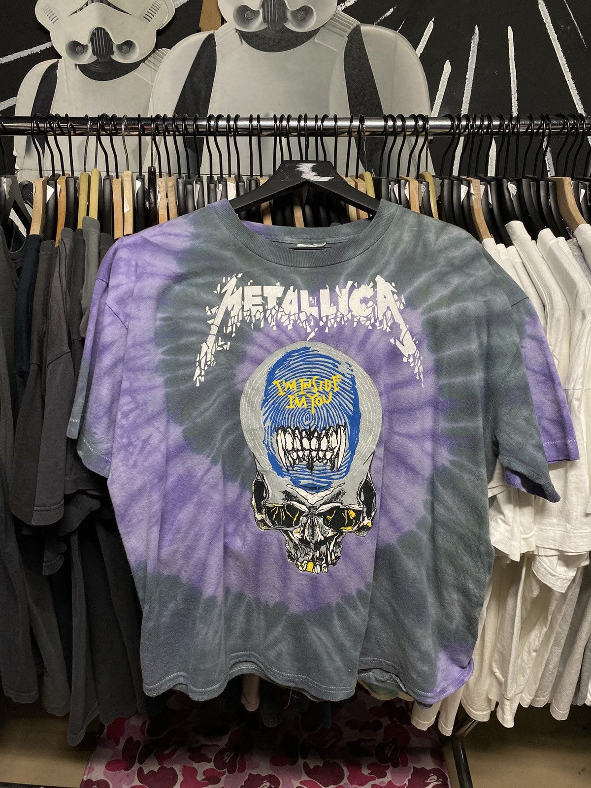 Band Tees × Metallica × Vintage 90’s Vintage Metallica Tour Tiedye Band Tee Shirt Large | Grailed