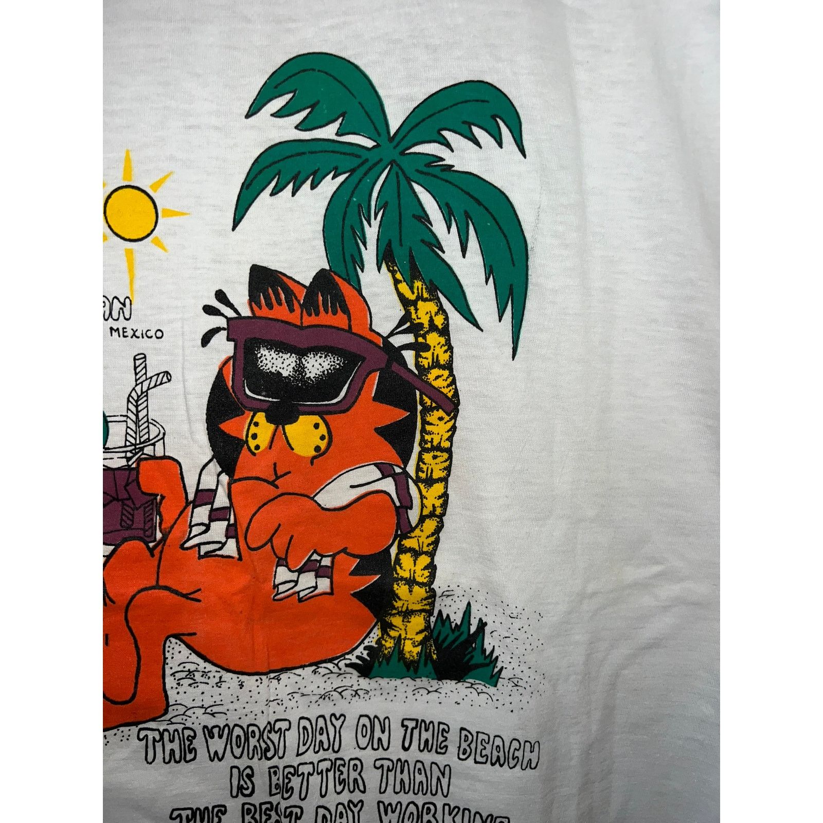 Vintage Vintage Mazatlan Mexico Garfield The Cat Beach Shirt Cartoon ...