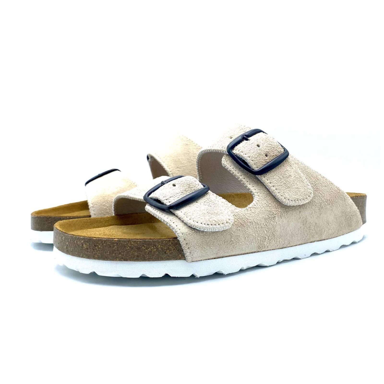 Designer MAGNAFIED Thora 2 Buckle Sandal In Beige | Grailed