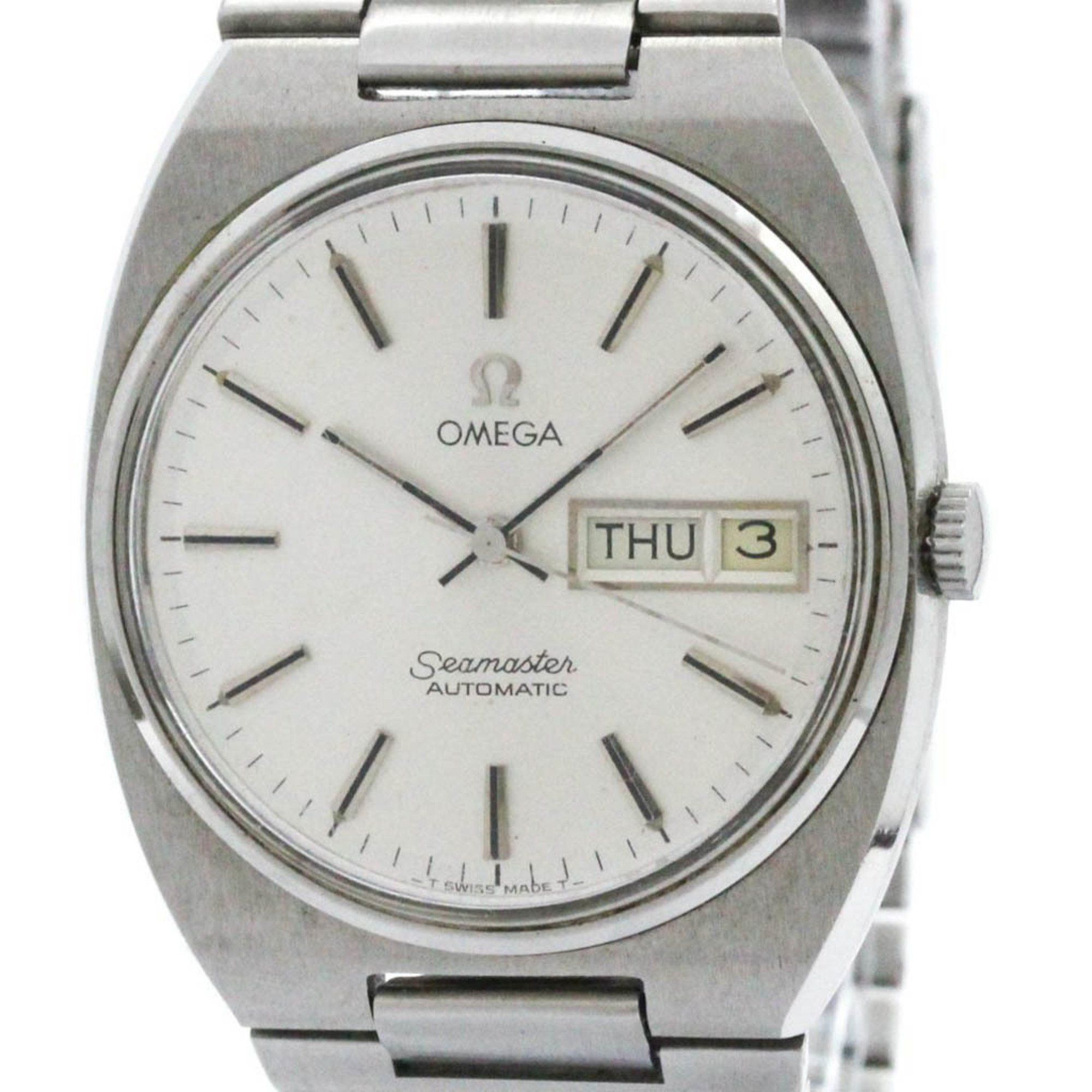 Omega Vintage OMEGA Seamaster Day Date Cal.1020 Steel Mens Watch 166. ...