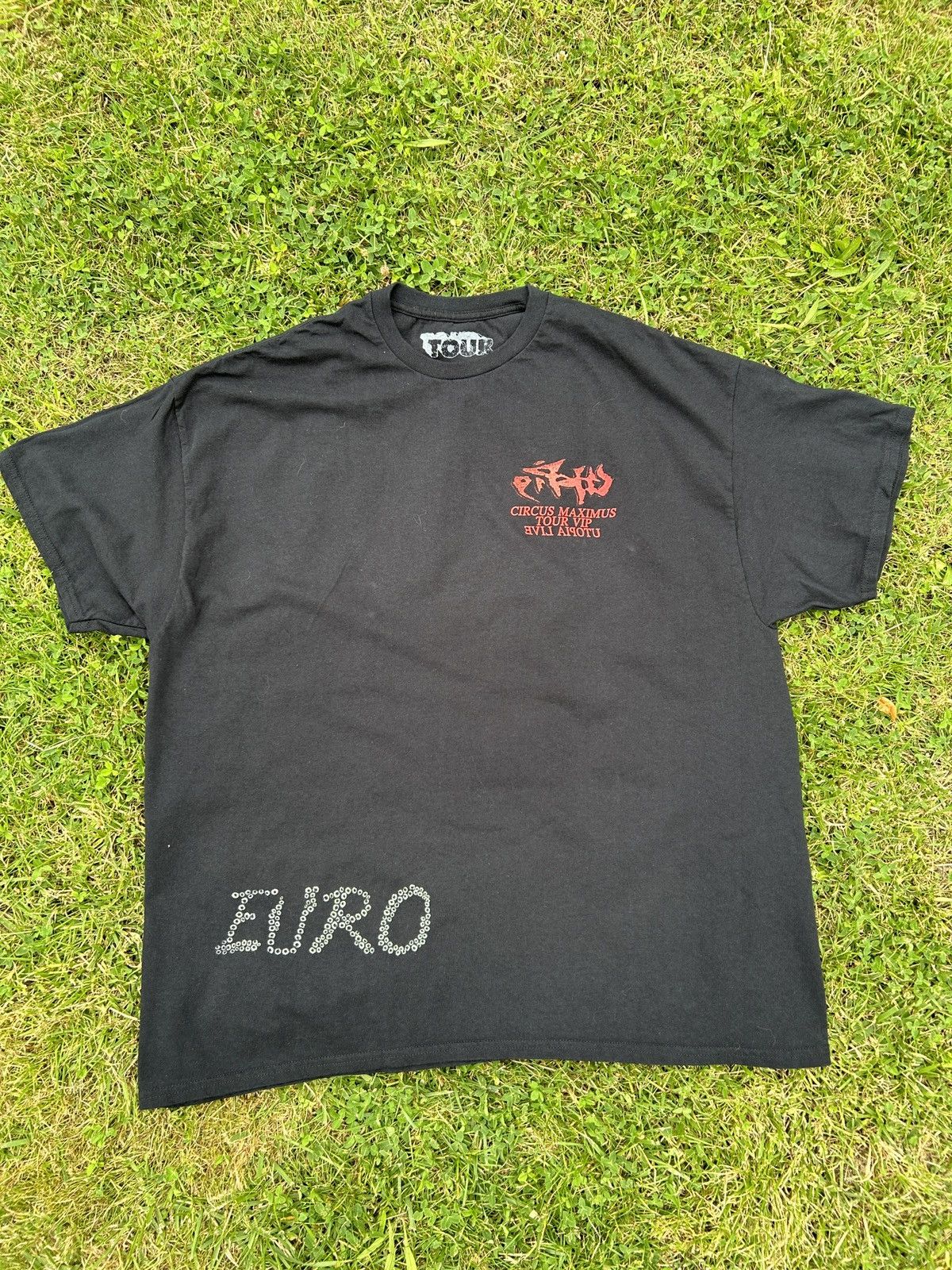 Travis Scott Travis Scott Circus Maximus Europe VIP black tee | Grailed
