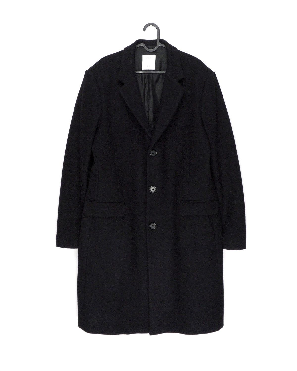 Sandro Sandro Paris Men’s Black Wool Heavy Coat Jacket | Grailed