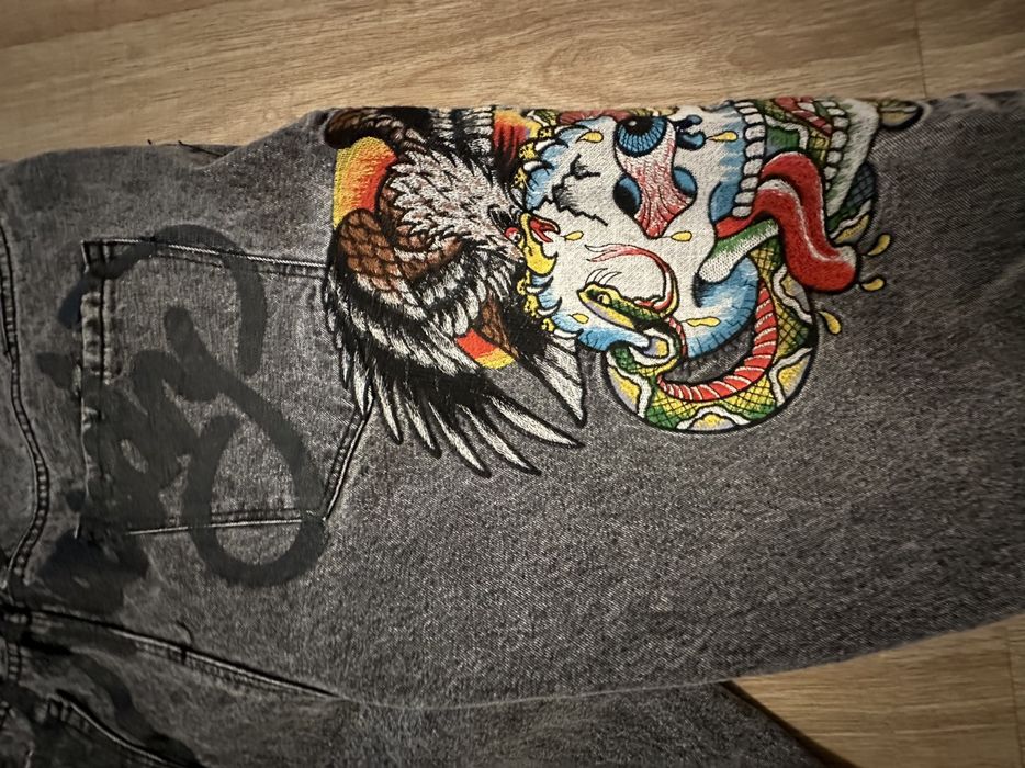 Ed Hardy Vintage denim Ed Hardy Baggy Jeans | Grailed