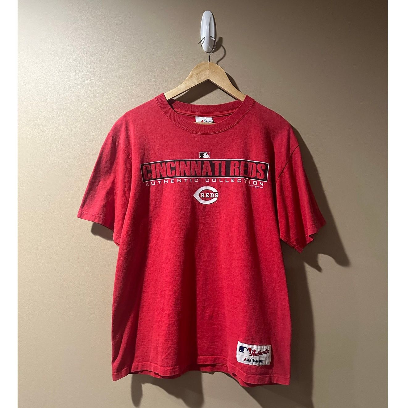 Majestic Vintage Cincinnati Reds MLB Authentic Collection T-Shirt | Grailed