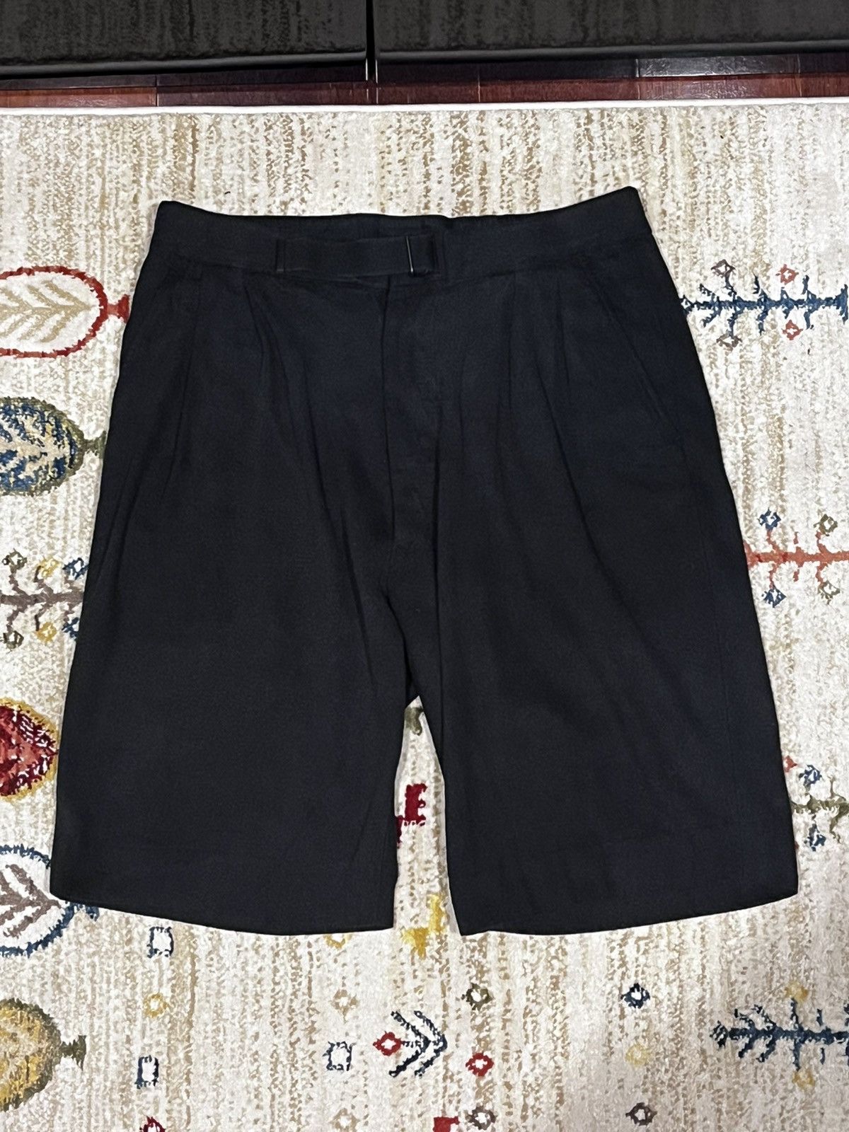 Comoli 22SS Comoli Black Silk Nep Shorts | Grailed