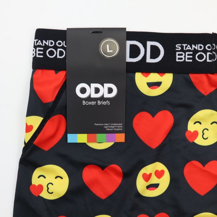 Vintage Odd Boxer Briefs Men's Novelty Underwear Smiley Face Heart ...