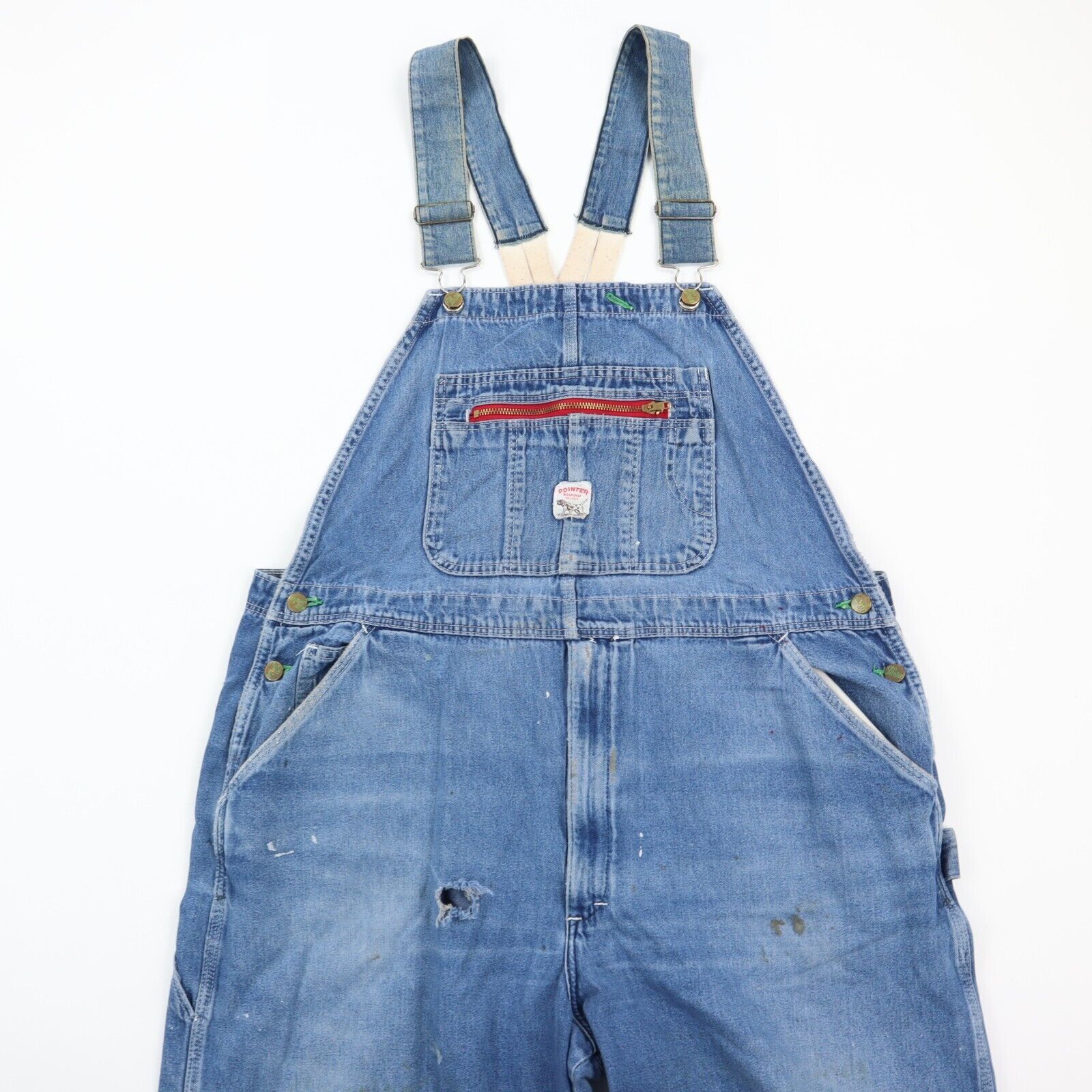 J Brand Vintage Pointer Brand Low Back Overalls Faded Distressed ...