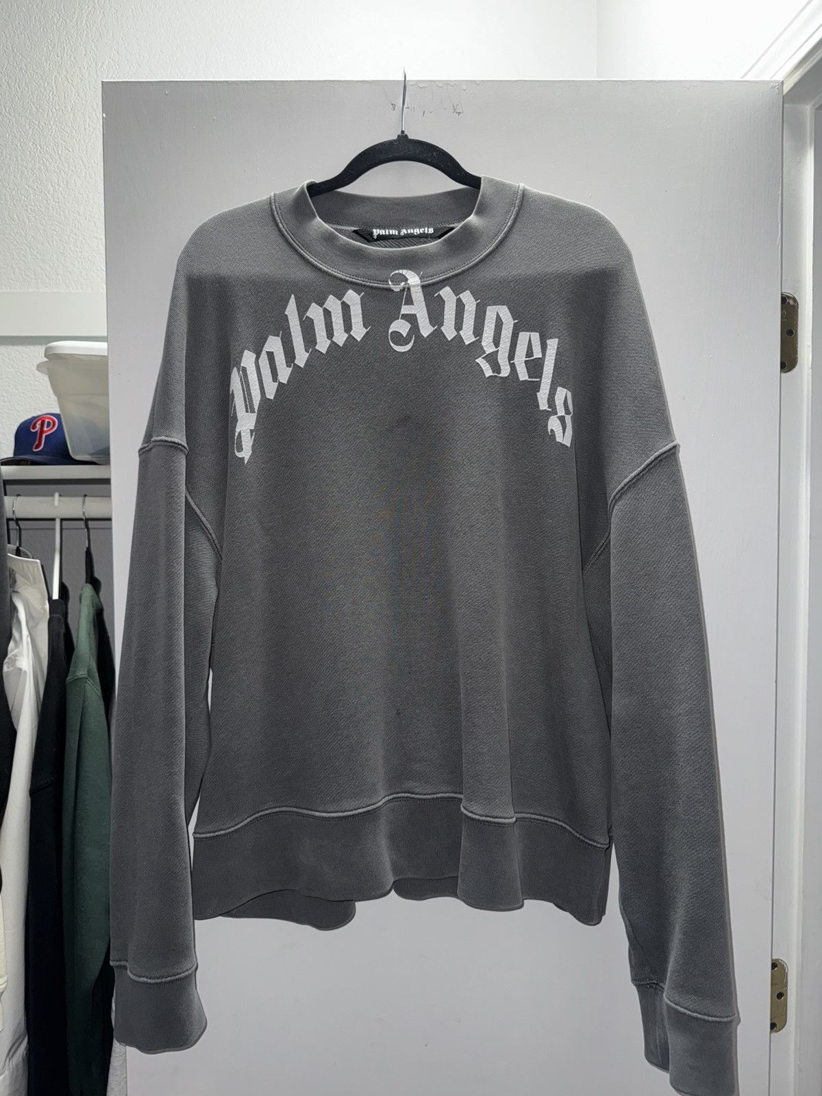 Palm Angels Palm angels oversized crew neck | Grailed