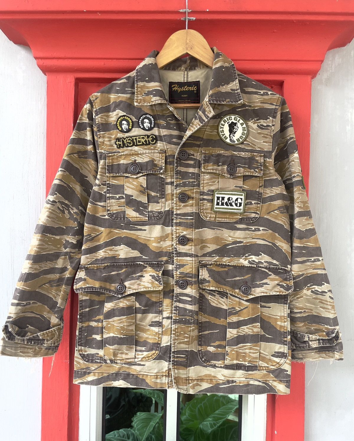 Vintage Vintage Hysteric Glamour Tiger Stripe Patch Jacket | Grailed