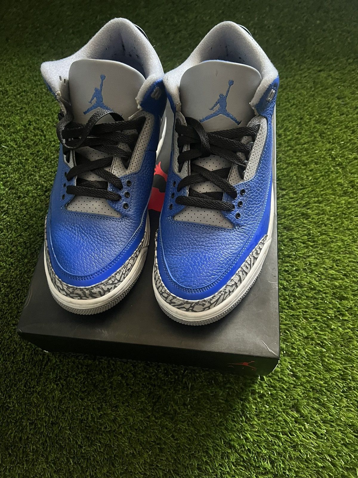 Nike Jordan Retro 3 Varsity Royal Cement | Grailed