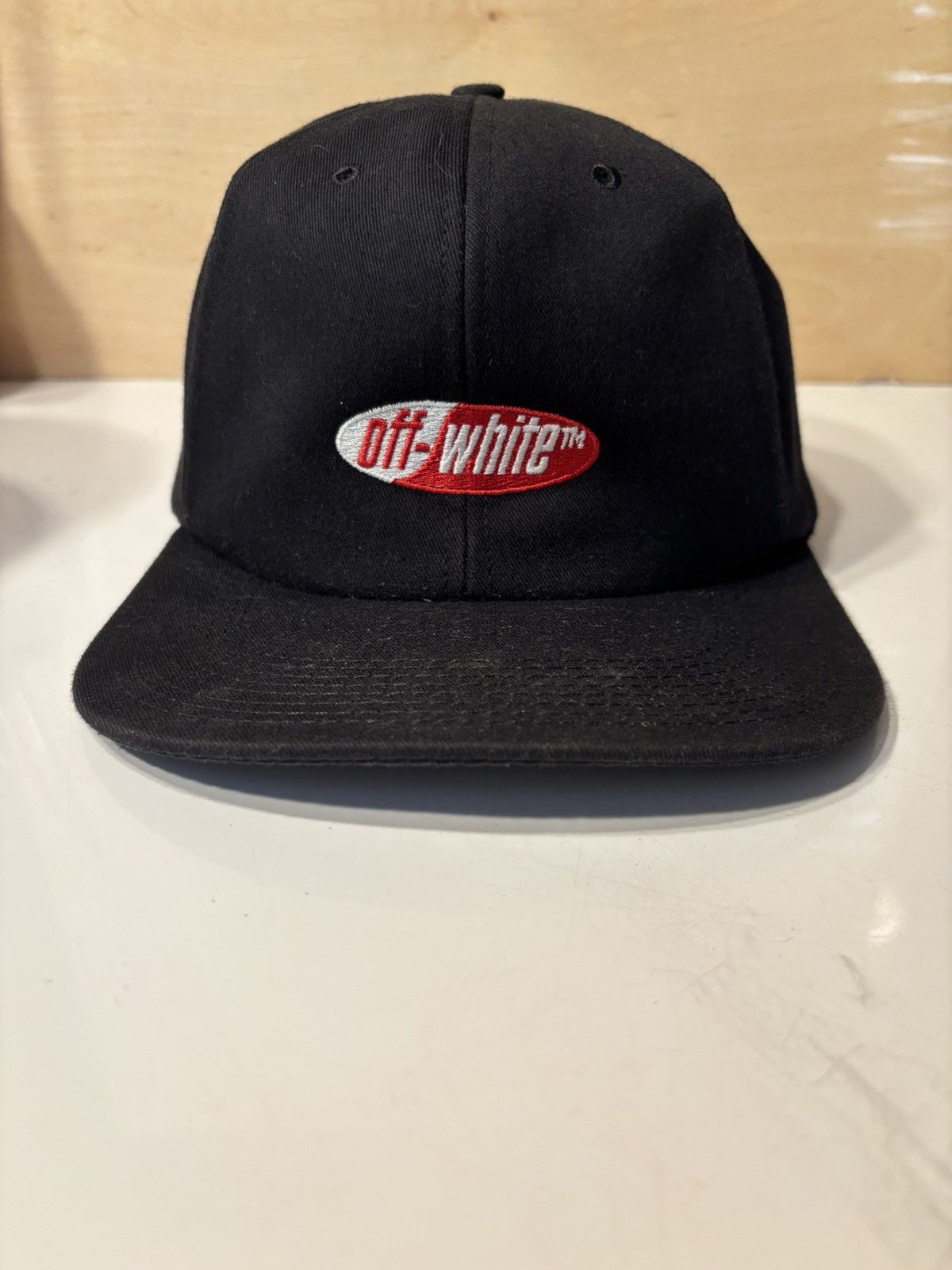 Off-White Off-White Oval Logo Strapback Hat | Grailed