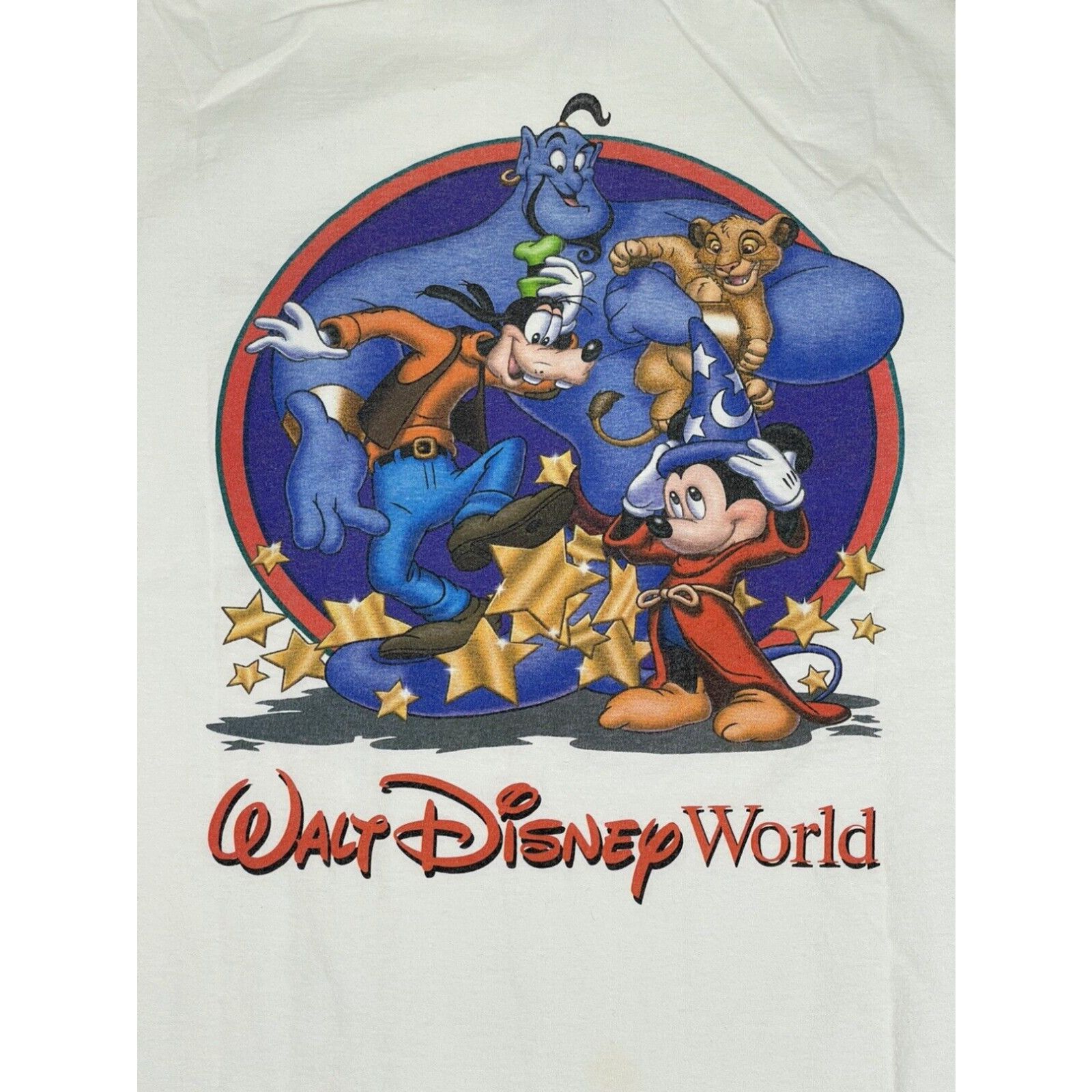 Disney VTG Disney 90s 1996 Villains Lion King Genie Aladdin Simba USA ...