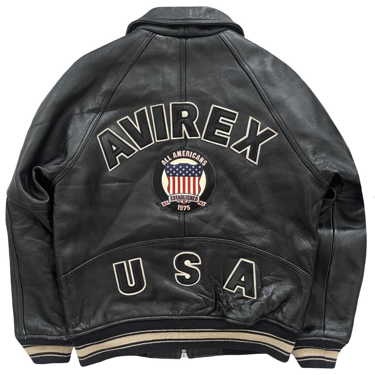 Avirex Avirex Leather Varsity Jacket | Grailed