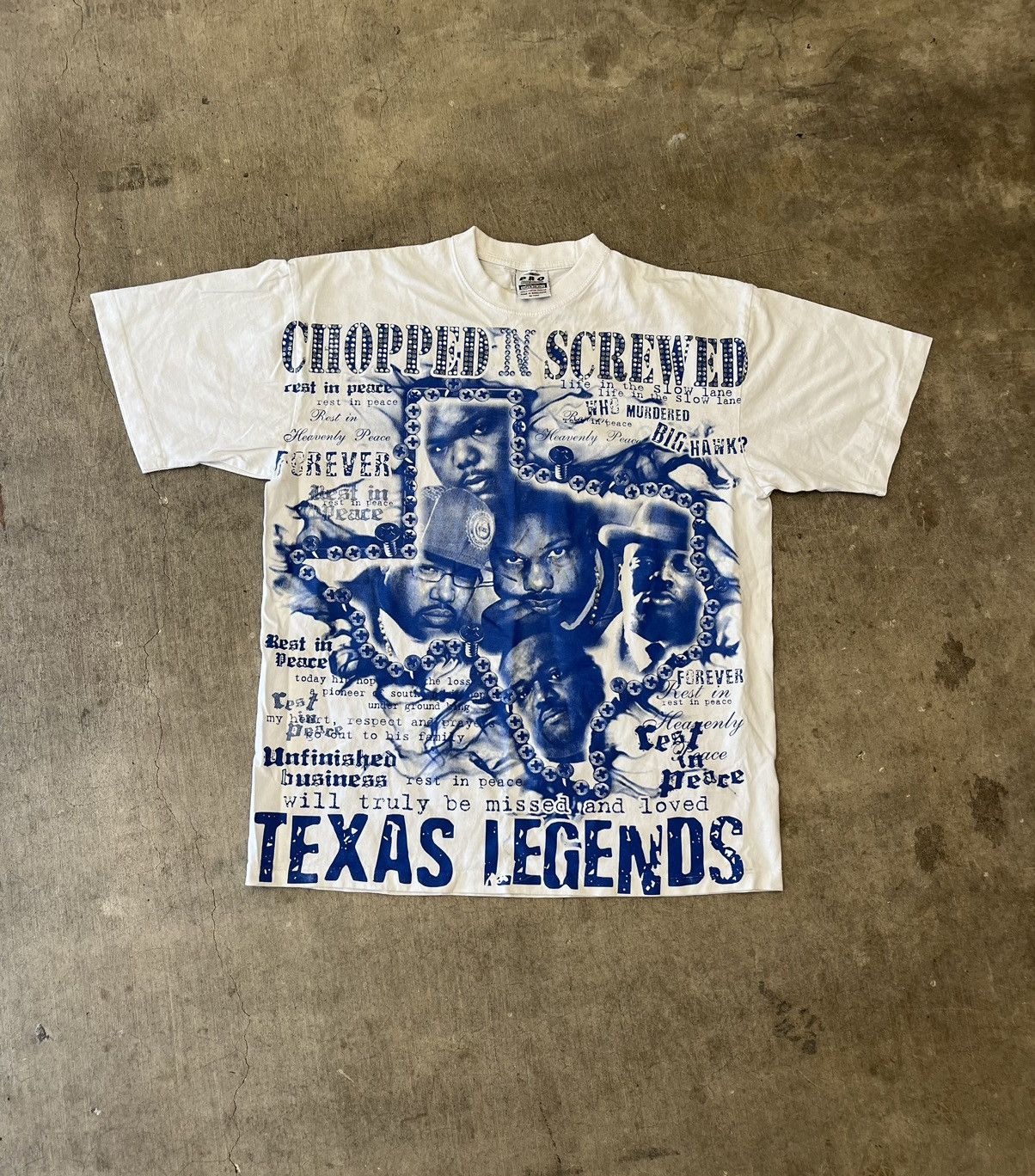 Vintage Vintage DJ SCREW Texas Legends Rap Memorial Tee Pimp C | Grailed