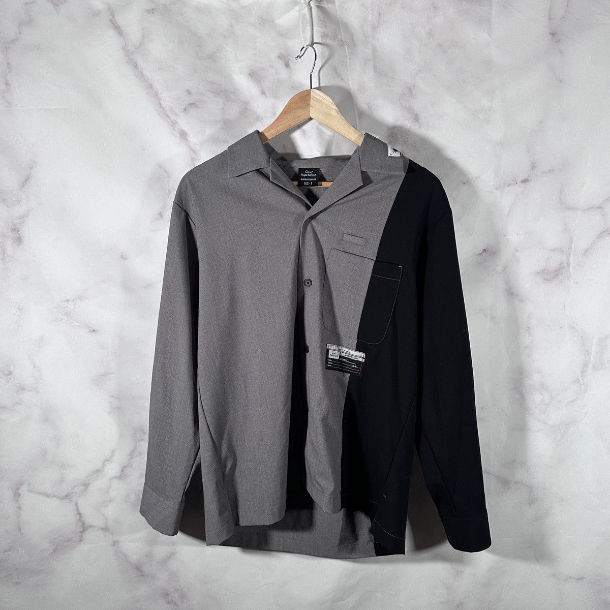 Miharayasuhiro 2-tone Split Button Up | Grailed