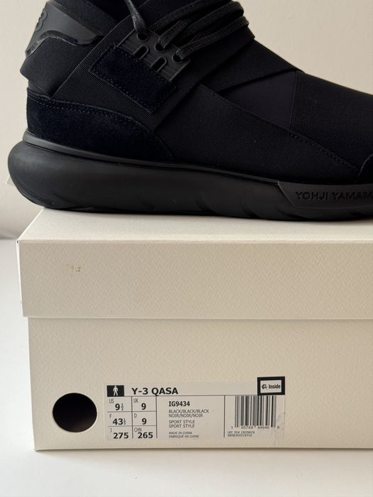 Y-3 Size 9.5 - adidas Y-3 Qasa High Triple Black IG9434 | Grailed