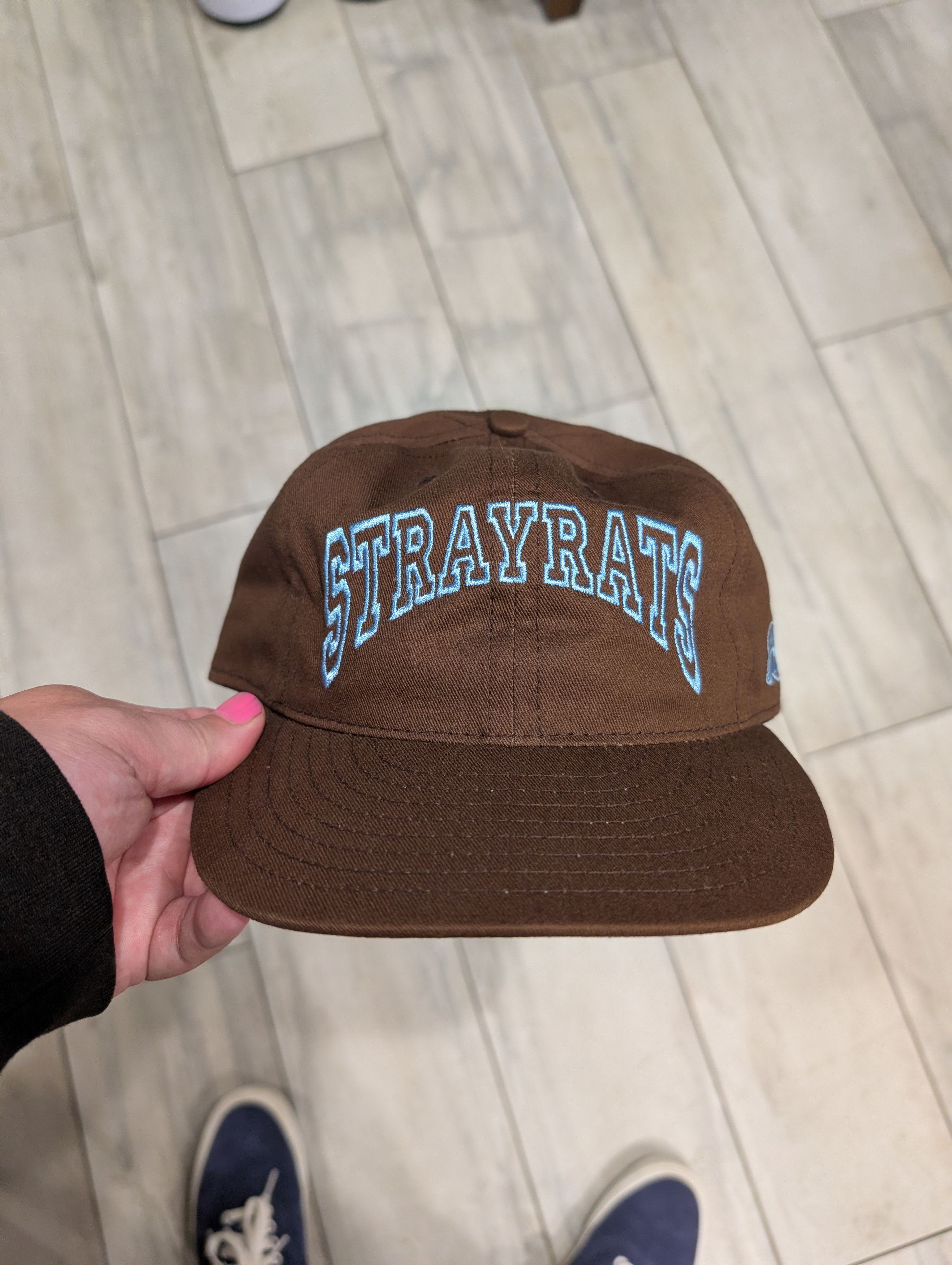 Stray Rats Stray Rats Arc logo brown fitted hat - 7 1/8 | Grailed