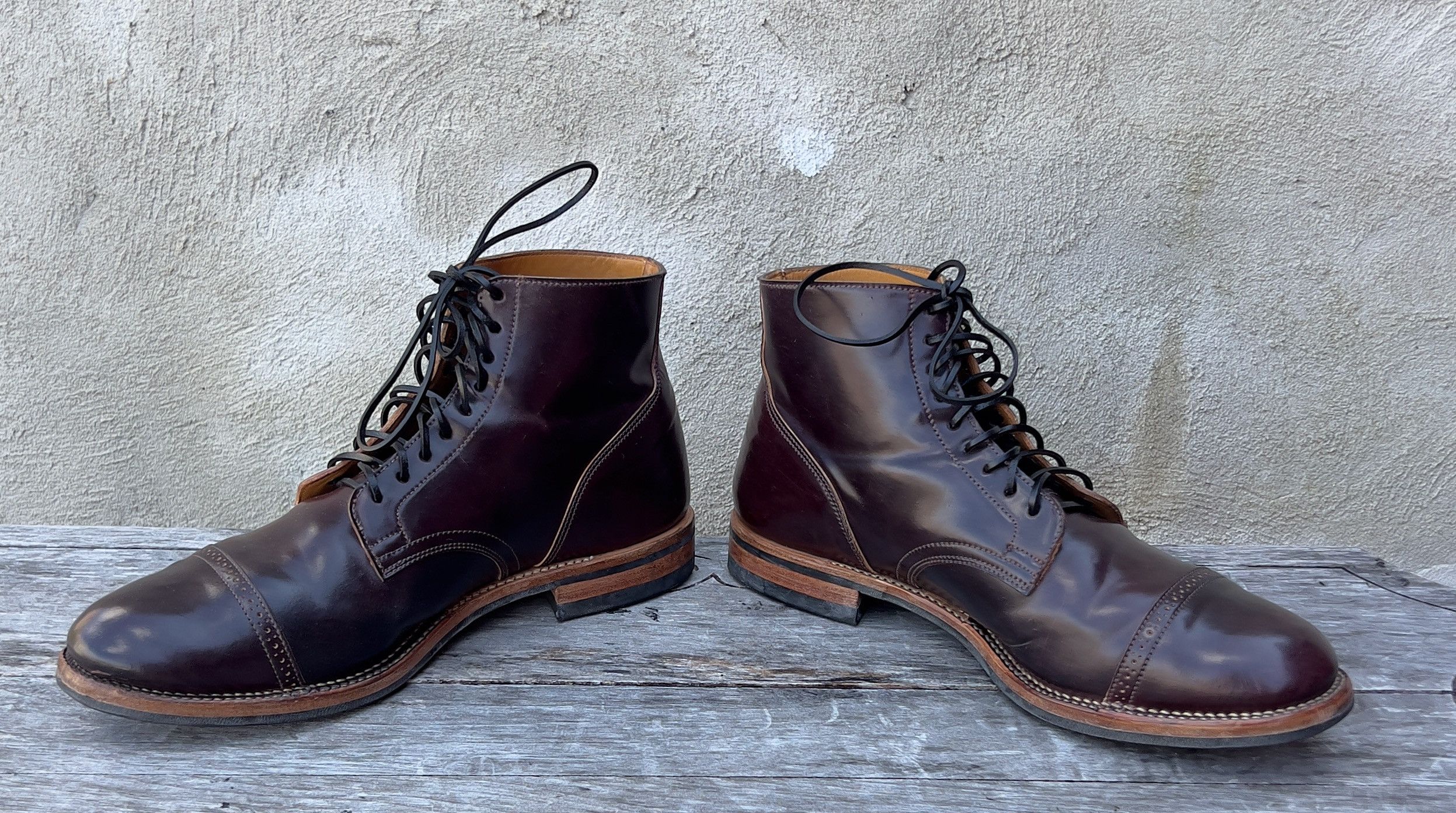 Viberg Viberg Shell Cordovan Service Boot Color 8 | Grailed