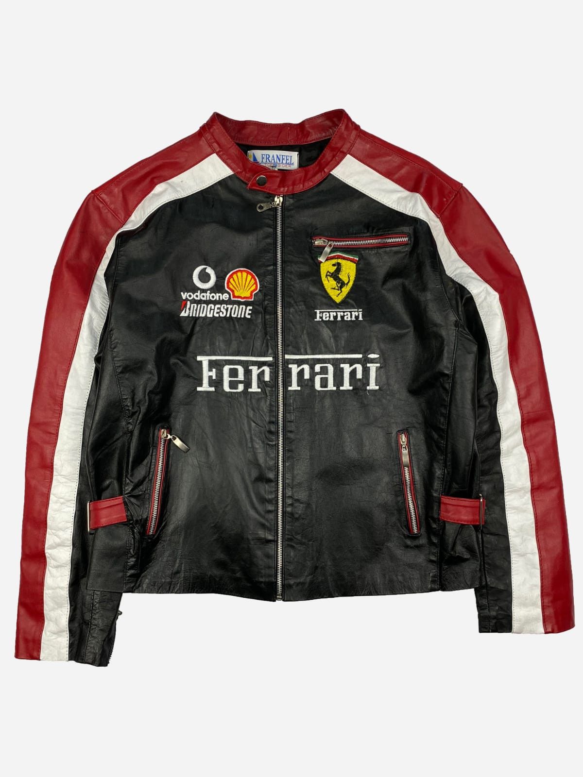 Sportswear × Streetwear New Ferrari Leather Jacket rare racing ...