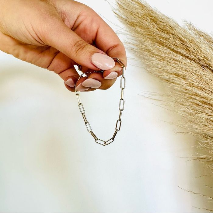 Nordstrom NEW NORDSTROM REVOLVE Gold Paperclip Chain Bracelet Jewelry ...