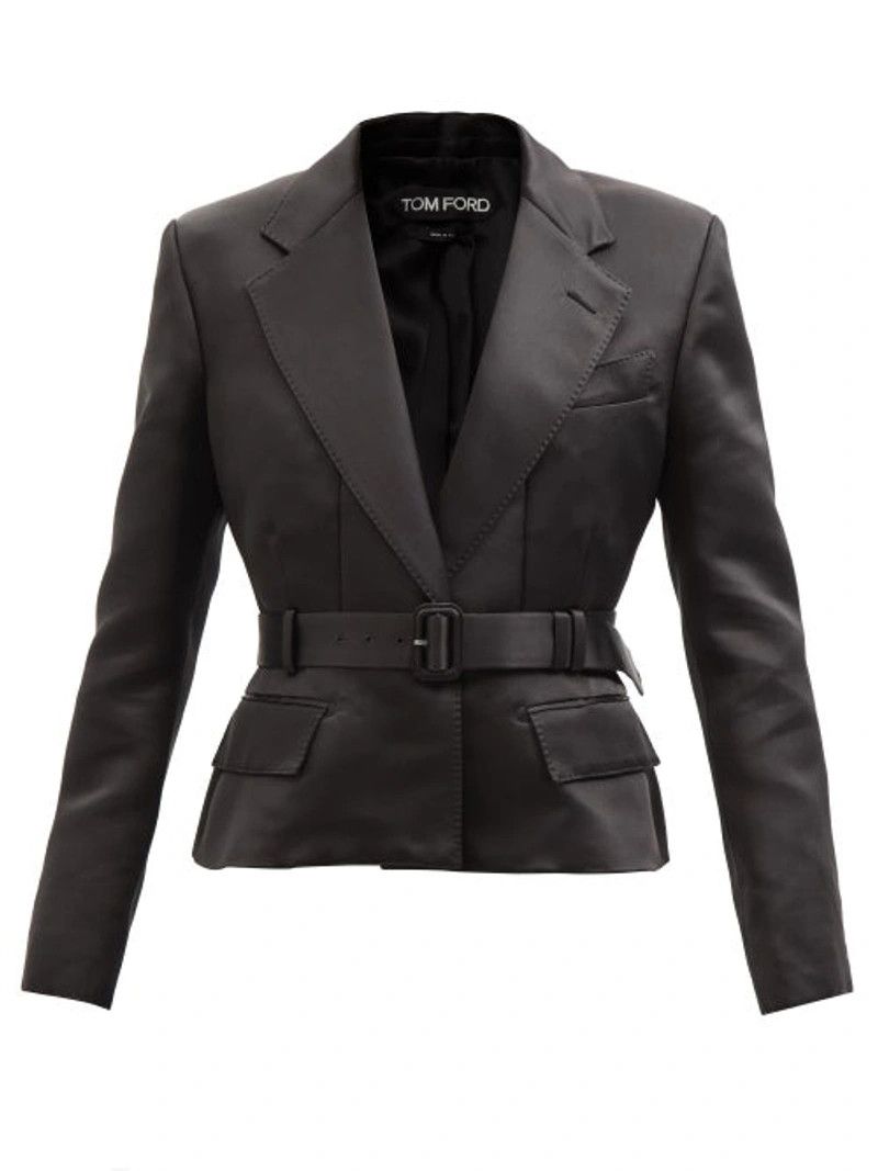 Tom Ford o1w1db11023 Silk Blazer in Black | Grailed
