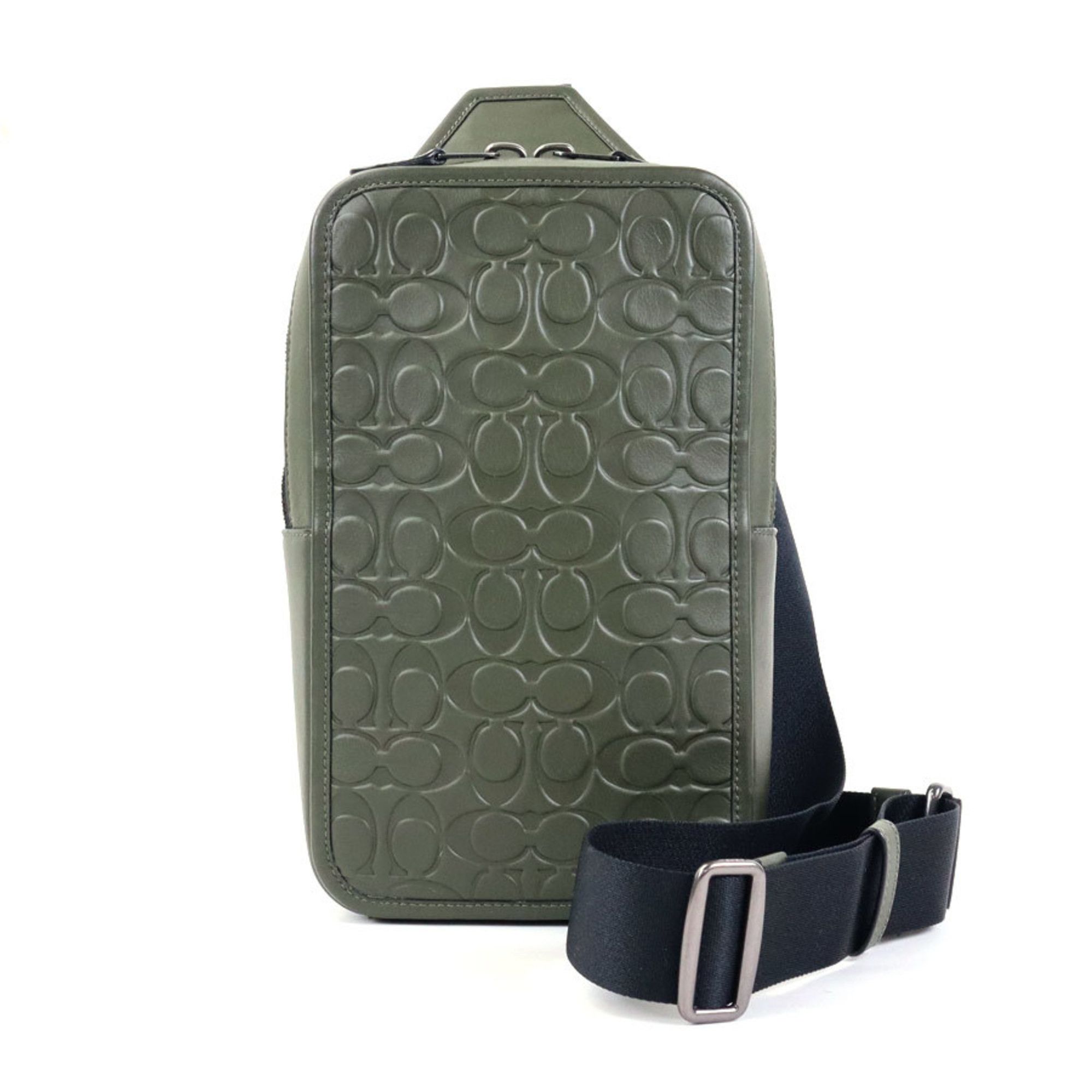 Coach Coach body bag signature leather khaki men's | Grailed